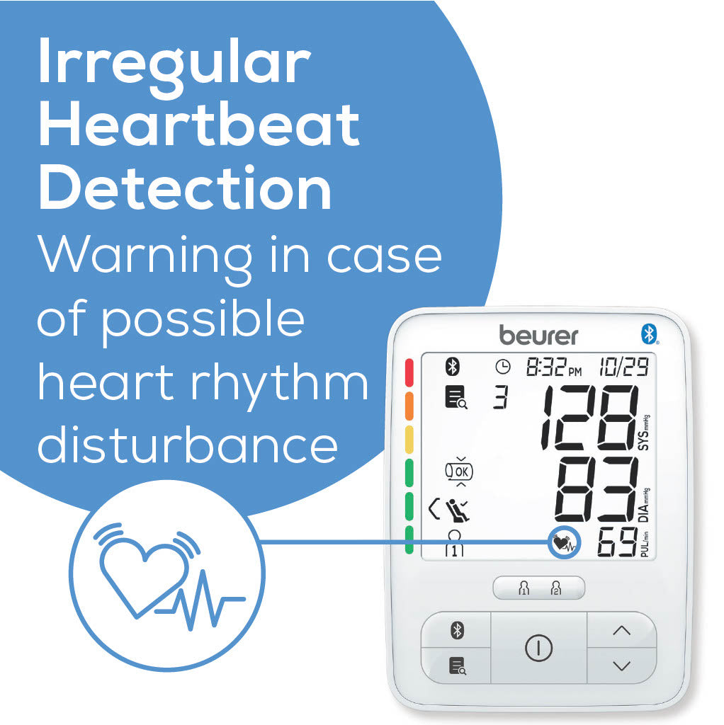 Bluetooth Upper Arm Blood Pressure Monitor, Deluxe 600 — Beurer