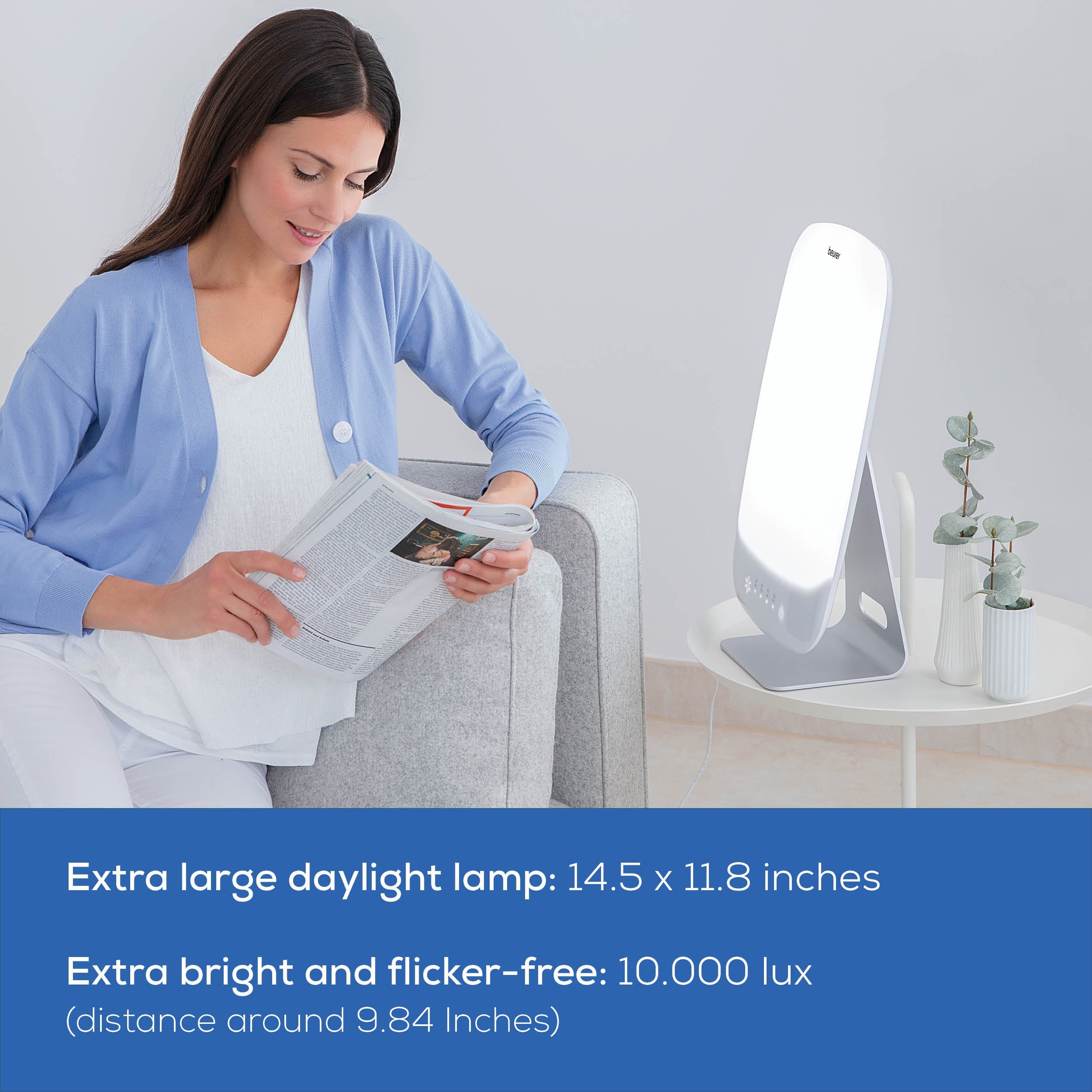 Extra Bright Daylight Lamp TL95 | Light Therapy Lamp |Beurer