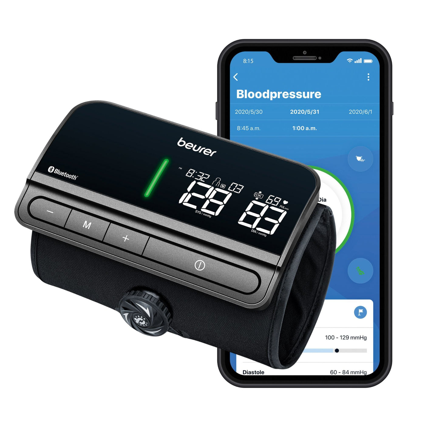 Bluetooth Blood Pressure Monitor BM81 For Sale | Beurer