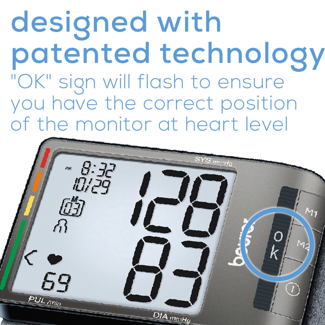 Best Digital & Automatic Wrist Blood Pressure Monitor BC81 — Beurer